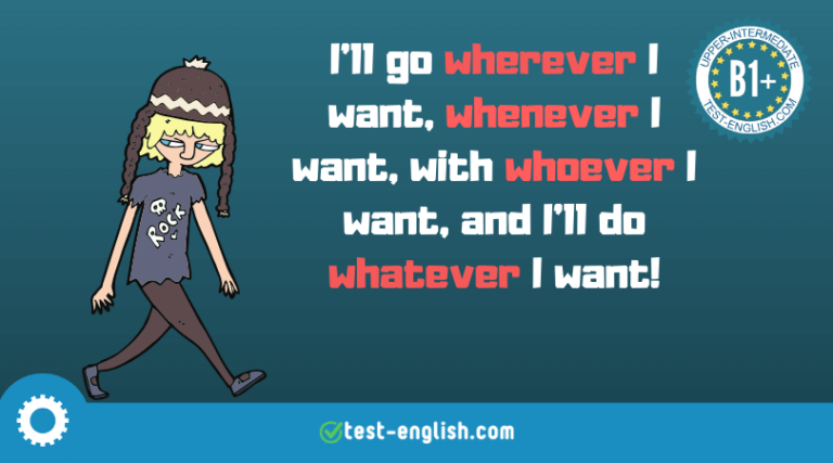 B1+ Grammar lessons and exercises - Test-English